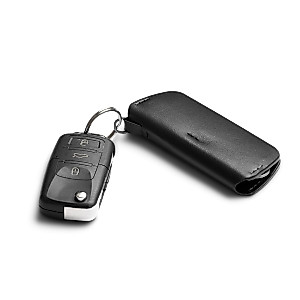 Bellroy Key Cover Plus – Third Edition (Leather Key Holder, Holds 4 – 8 Keys) - Black