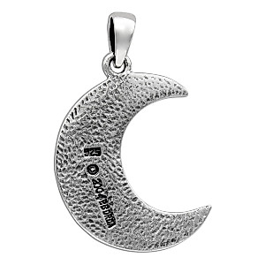 Dryad Design Artemis Moon Goddess Pendant - Sterling Silver Wiccan Pagan Jewelry