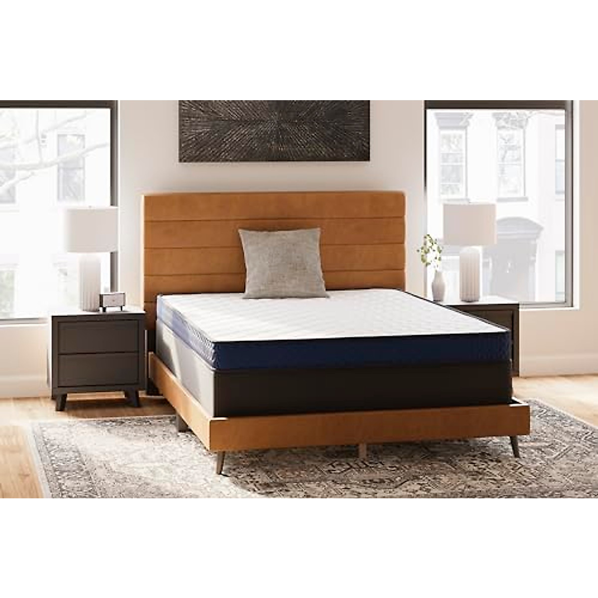 Signature Design by Ashley King Size Medium Firm 6 Inch Memory Foam Mattress with Breathable Quilted Cover