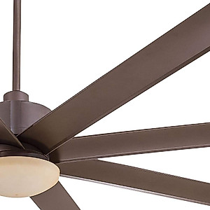 Minka Aire Slipstream 65 in. Integrated LED Indoor/Outdoor Oil Rubbed Bronze Ceiling Fan with Light and Remote Control