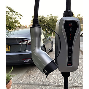 Splitvolt NEMA 14-50 Level 2 Charger with 16 ft Cord, 40amp EV Charger, NEC-Safe Fast 50 Amp Circuit Charging, J1772 Plug, Includes EVSE Cable Travel Bag