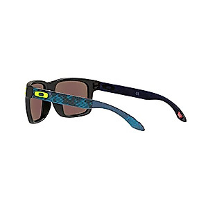 Oakley Men's Oo9102 Holbrook Square Sunglasses, Hi Res Blue Camo/Prizm Sapphire, 57 mm