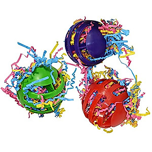Super Bird Creations SB760 Waffle Ball Stuffers Toy for Birds, Set of 3