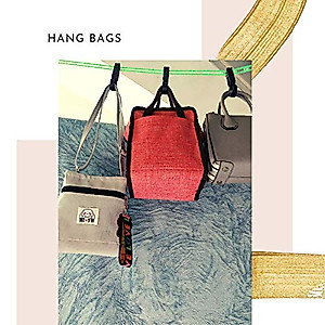 Zelta 10 Pack Dual-ended Laundry Hooks Clothes Pins Swivel Hanging Clips Plastic Hanger (White)