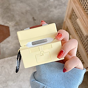 Retro Sound Silicone Earphone Case for AirPods Pro Case Wireless Headphone Protective Cover with Hook Gifts Suitable for Friends and Family (for airpods pro)