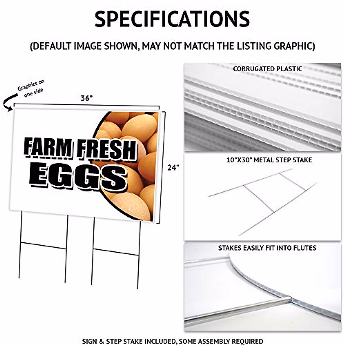 CDB Dispensary 2 Pack of 24" x 36" Yard Sign & Stake | Advertise Your Business | Stake Included Image On Front Only | Made in The USA