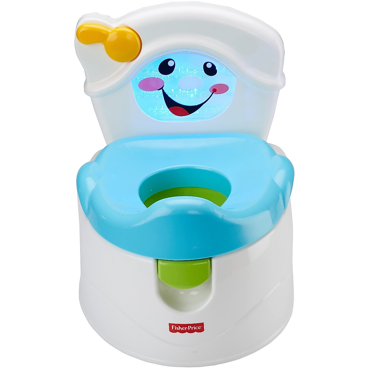 Fisher-Price Toddler Toilet Learn-to-Flush Potty Training Seat with Lights Sounds Phrases and Removable Potty Ring