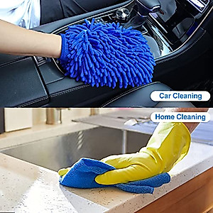 Garden Hose Nozzle, Yiebaels High Pressure Foam Sprayer 8 Spray Patterns with 3.5oz/100cc Soap Dispenser and Washing Mitt, Water Hose Soap Nozzle Sprayer for Watering Plants, Car Wash, Pet Showering