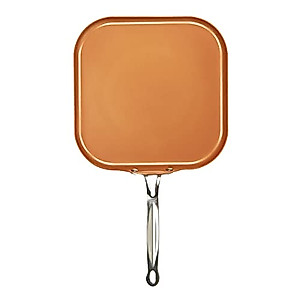 MasterPan Copper tone 11-inch Ceramic Non-stick Griddle pan