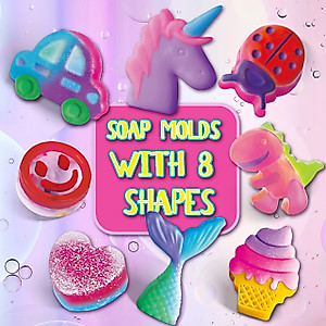 Kid Soap Kit, FunKidz Soap Making Kit for Kids for All Ages DIY Crafts Kits STEM Science Activity Gift for Girls and Boys