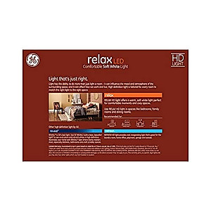 GE Relax 8-Pack 40 W Equivalent Dimmable Warm White A19 LED Light Fixture Light Bulbs 44898