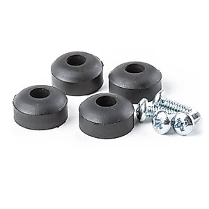 Dunlop ECB151 Rubber Feet with Screws, 4/Bag