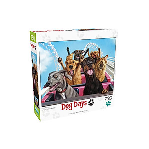 Buffalo Games - Lucia Heffernan - Fun at the Amusement Bark - 750 Piece Jigsaw Puzzle For Adults - High Quality Challenging Puzzle Perfect for Game Nights - Finished Size is 24.00 x 18.00