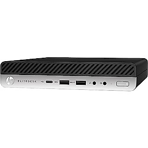 HP EliteDesk 800 G4 School & Business Mini Desktop (Intel i5-8500 6-Core, 16GB RAM, 2x4TB PCIe SSD (8TB), Intel UHD 630, USB 3.1, Display Port, Win 10 Pro) Refurbished (Renewed)