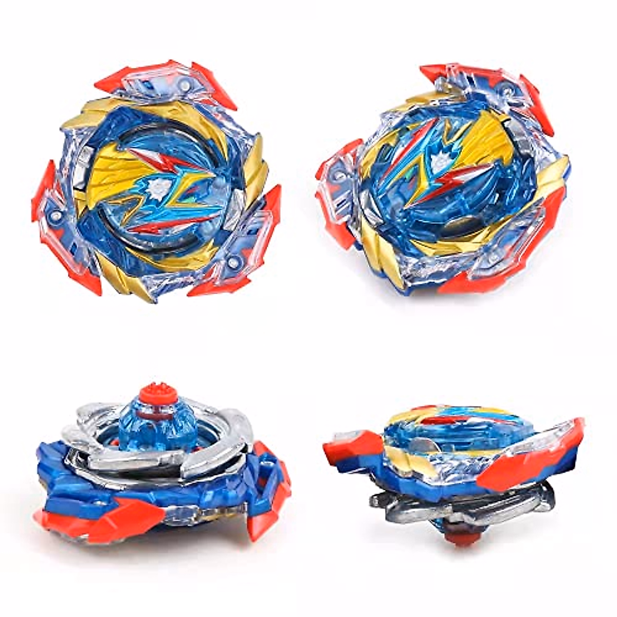 Bey Battle Burst Gyro Blade Toy Set Great Present for Kids Children Boys Ages 6 8 10 12+ Metal Fusion Attack Top Battling Game 10 Spinning Tops 2 Two-Way Launcher 2 Handles