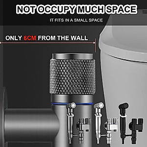 Handheld Bidet Sprayer With Double Outlet Valves Kitchen Bathroom Faucet Bidet Attachment Toilet Accessories Enduring