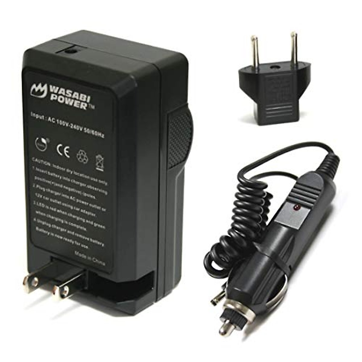 Wasabi Power Battery Charger for Fujifilm NP-W126, BC-W126 and Fuji FinePix HS30EXR, HS33EXR, HS35EXR, HS50EXR, X-A1, X-E1, X-E2, X-M1, X-Pro1, X-T1, X-T30 II