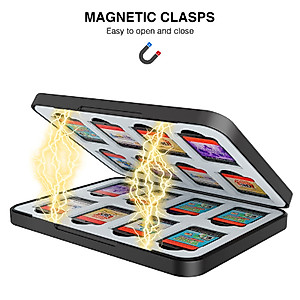 HEIYING Game Card Case for Nintendo Switch&Switch OLED,Customized Pattern Design Switch Lite Game Card Storage Case with 16 Game Card Slots and 16 Micro SD Card Slots.