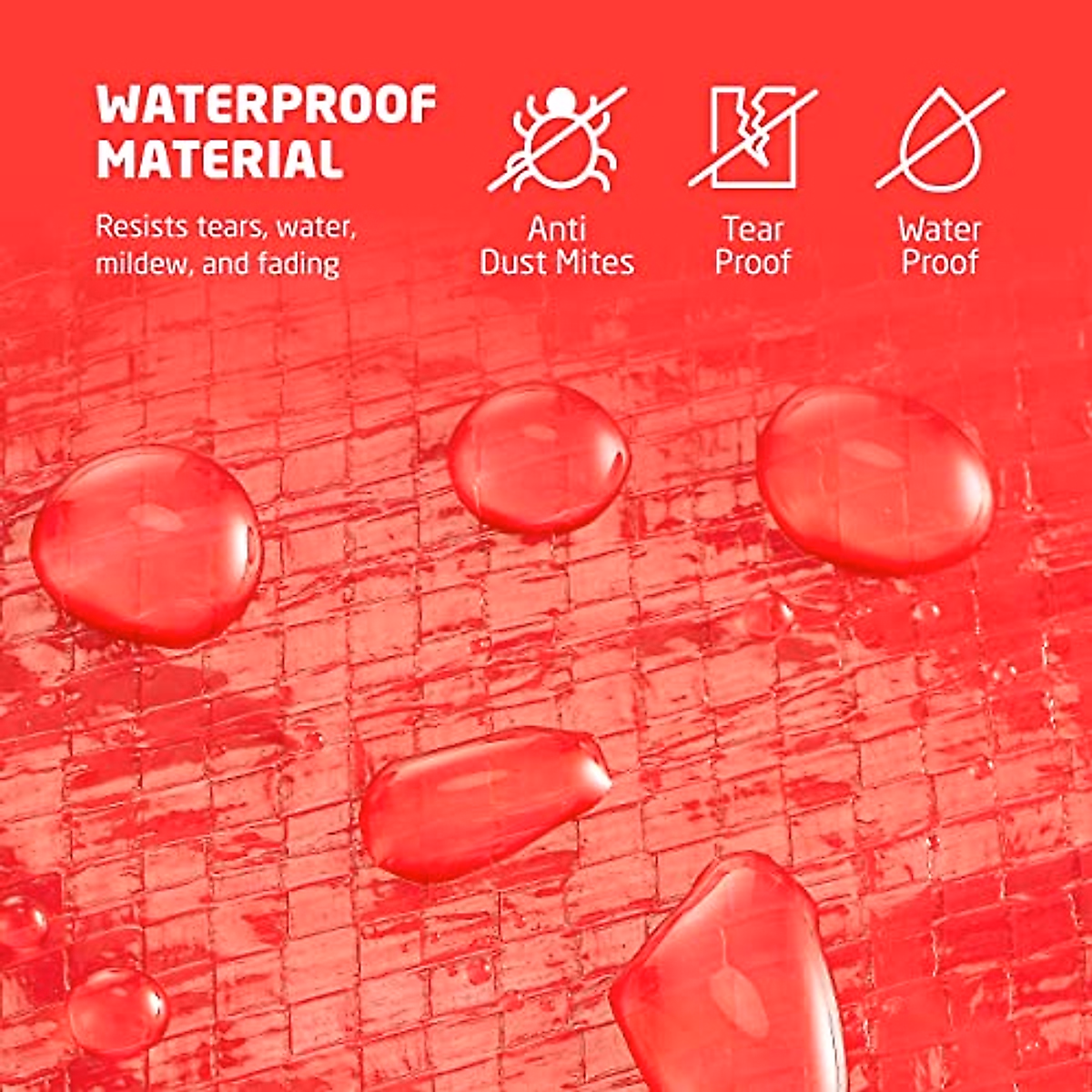 Zober 2-Pack Artificial Extra Large Christmas Tree Storage Bag - Fits Up to 9-Foot Holiday Xmas Disassembled Trees with Durable Reinforced Handles & Dual Zipper - Waterproof Material Protects from Dust, Moisture & Insects (Red)