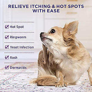 HICC Dog Wound & Skin Care Spray, HOCl Formula Skin Repair & Healing Spray for Minor Cuts, Scrapes, Rashes, Hot Spots Treatment, Soothe Itching, Safe for All Animals, 10.1 Ounces