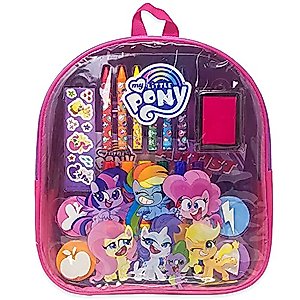 Leap Year My Little Pony Art & Activity Backpack | Resealable, Zipper Backpack with Adjustable Straps | Travel Ready Activities