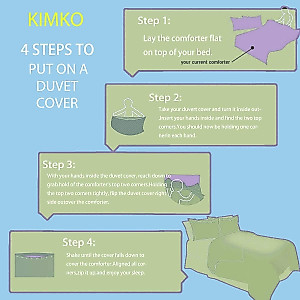 Kimko Green Plaid Bedding Set Checkered Duvet Cover Set for Adults,Soft,Comfortable and Breathable【 4Pcs -1 Duvet Cover Set + 1 Flat Sheet + 2 Pillowcases】