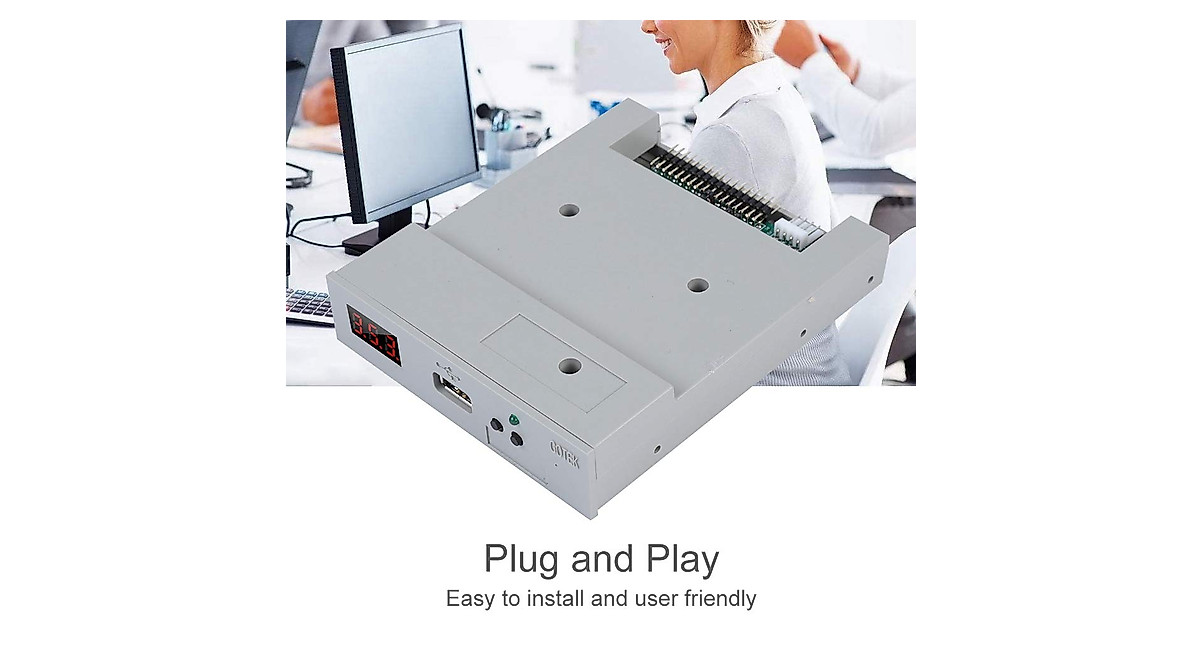 Sutinna USB Floppy Drive Emulator, SFR1M44-U100 3.5in 1.44MB USB SSD ...