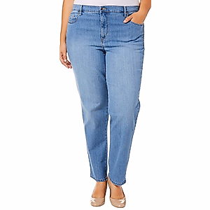 Gloria Vanderbilt Women's Amanda Classic High Rise Tapered Jean Size, Callisto, 26 Plus Short