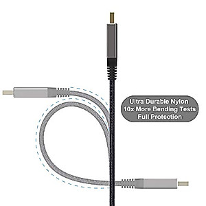 XOUPFORE DisplayPort Cable 1.2 6.6ft, High Speed DisplayPort to DisplayPort Cable Nylon Braided, Supports 4K@60Hz and 2K@144Hz for Laptop PC Projector TV etc- Gaming Monitor Cable- Dark Grey