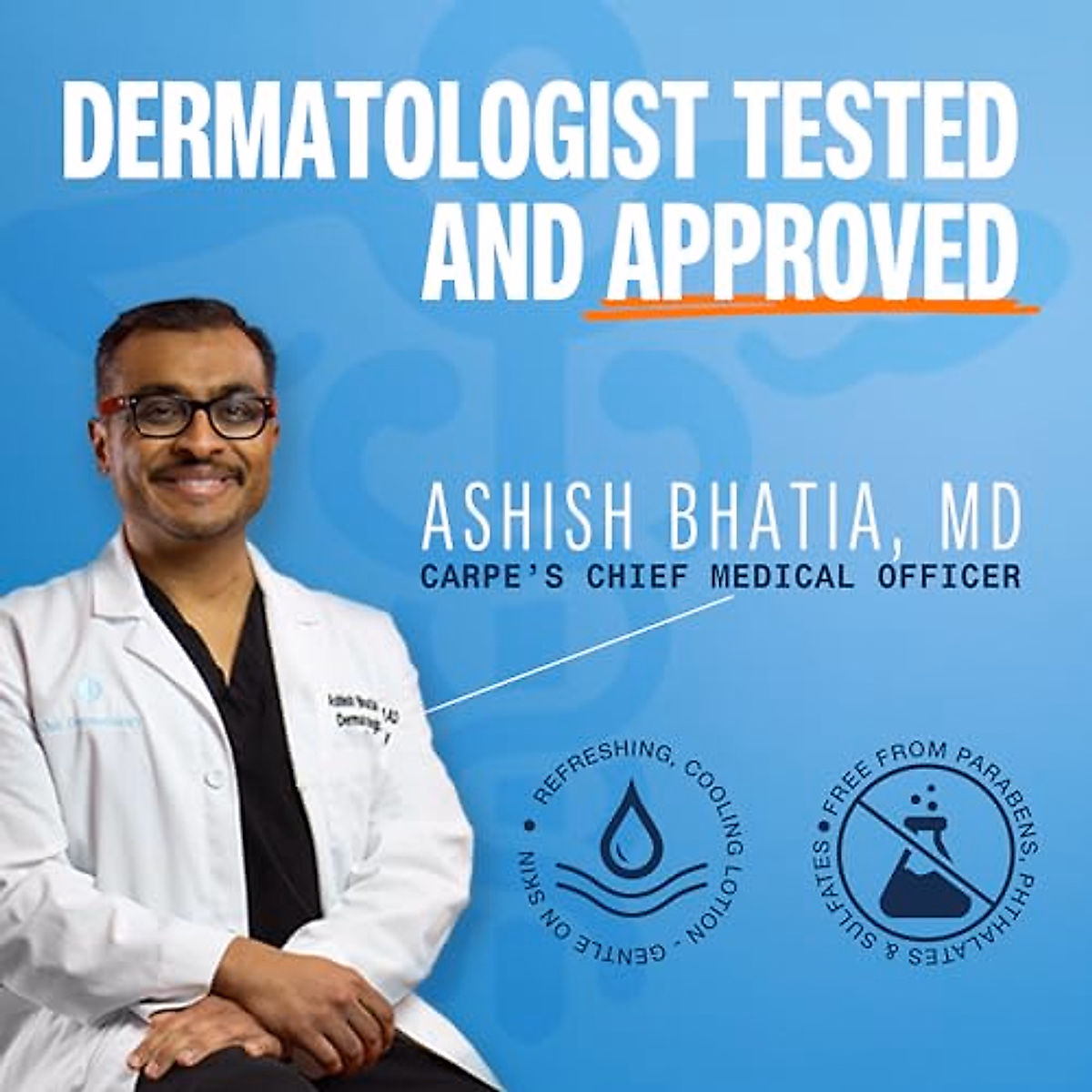 Carpe Antiperspirant Underarm, Hand & Foot Lotion Bundle, Head to Toe Sweat Protection for Hands, Feet, and Underarm, Dermatologist Recommended