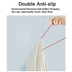 Wire Hangers 20pack Durable Coat Hangers Strong Heavy Duty Stainless Steel Metal Hangers Ultra Thin Space Saving Clothes Hangers Fit for Shirt Dress Jacket, Overcoat，Suit Hangers Clothing