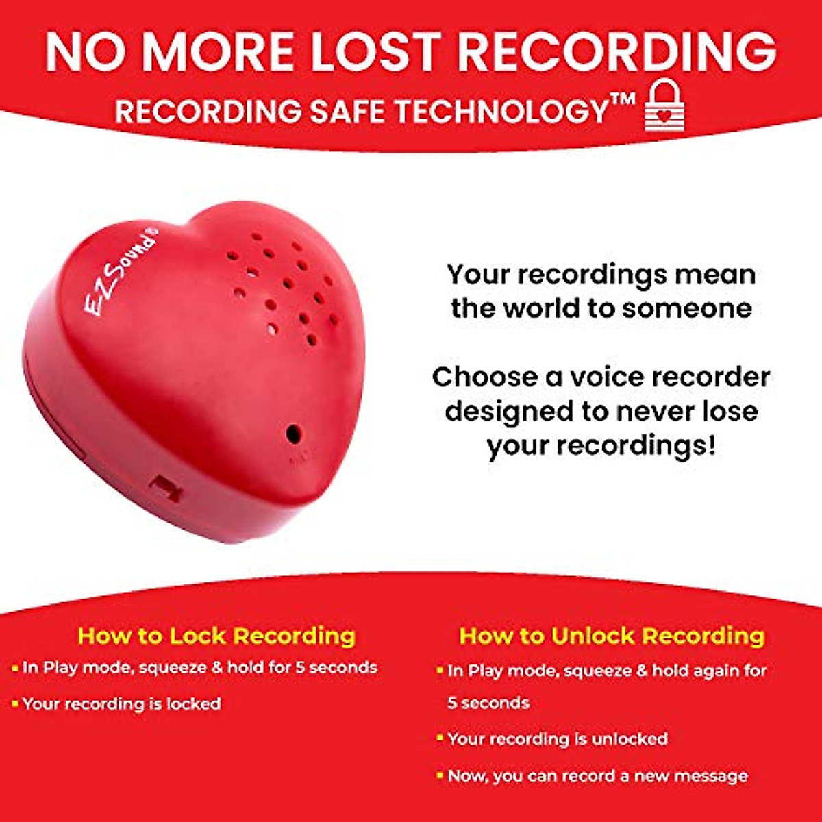 EZSound 30s Voice Recorder for Stuffed Animals – 2 Pack