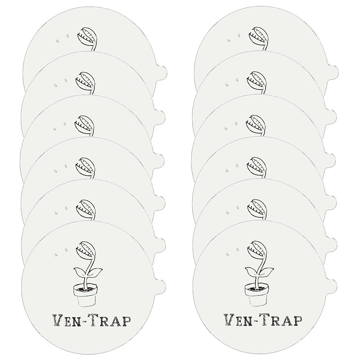 12 Pack -Flea Trap Refill Disc 7.1"– Fits Victor, bugMD, Aspect and Other Flea Dome Traps - Replacement Sticky Glue Pads – Bugs, Fleas, Flies, Mosquitos - Fleas Refill Pads