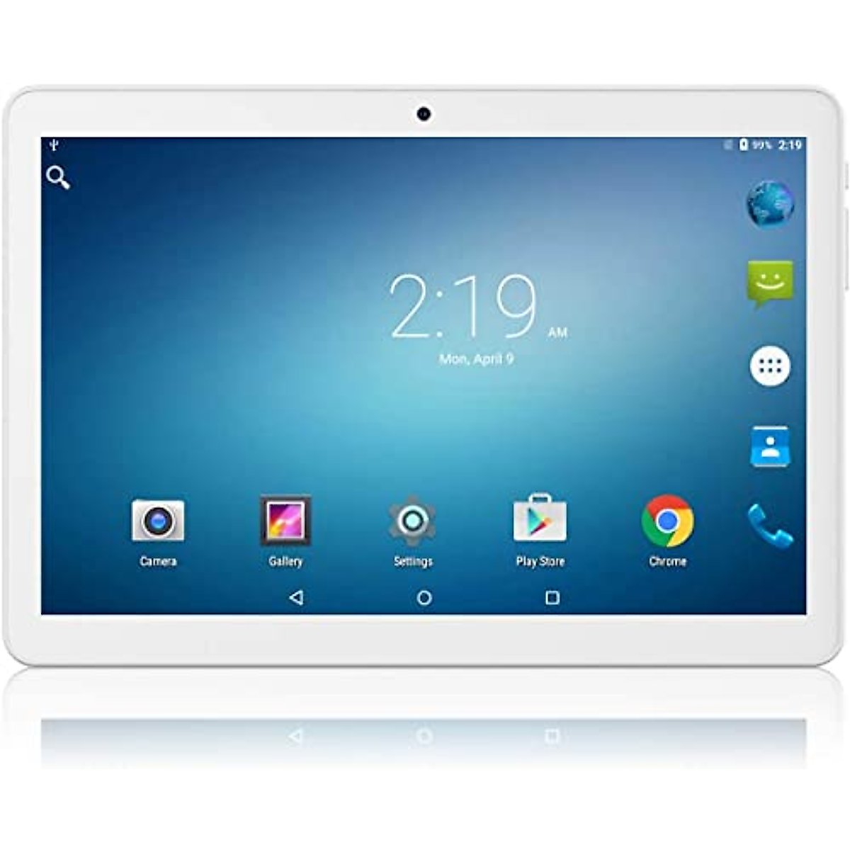 Lectrus 10 inch Android 10.0 Tablet with Quad-Core Processor, 32GB Storage, Dual Cameras & Speakers, 1280x800 IPS Full Display, WiFi, Bluetooth, Google Certified, USB C, Silver