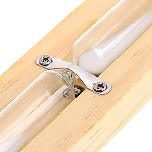 Sauna Hourglass Pink Sand Timer - Wooden 15 Minutes Accurate Wall-Mounted Rotating Hour-Glass, Sauna and Swimming Accessories (Orange)