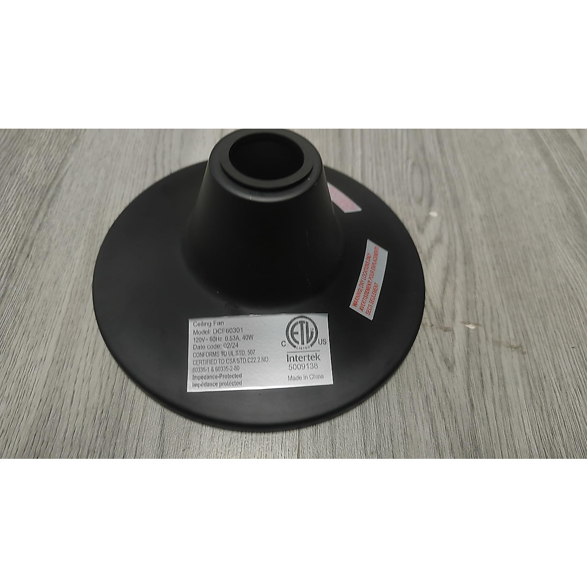 XCWIIE Modern Ceiling Fan No Light 60" Outdoor Ceiling Fans Black Ceiling Fan, Retro Wood Ceiling Fans, DC Motor, for Restaurant Living Room Bedroom Inverter Silent Fan with Remote Timing ​Function