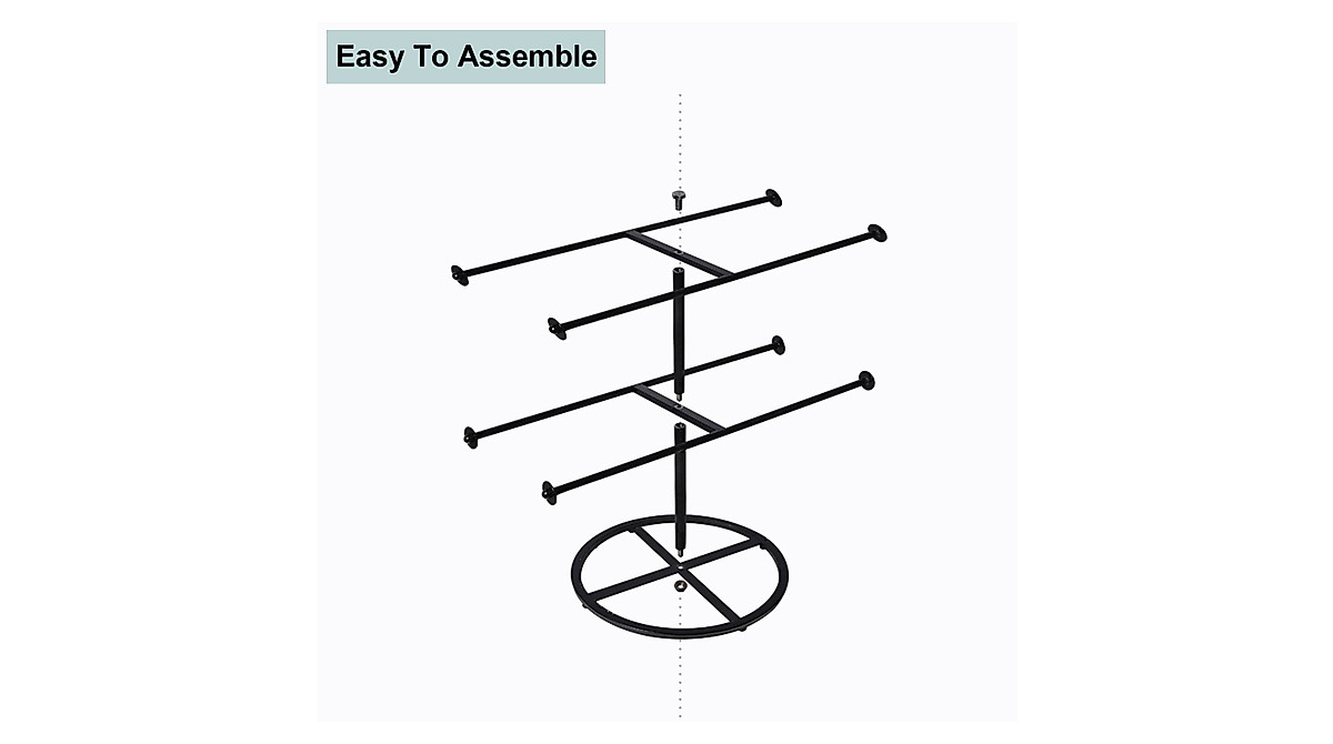 Dual-Sided Ribbon Display Stand for Crafting & Storage
