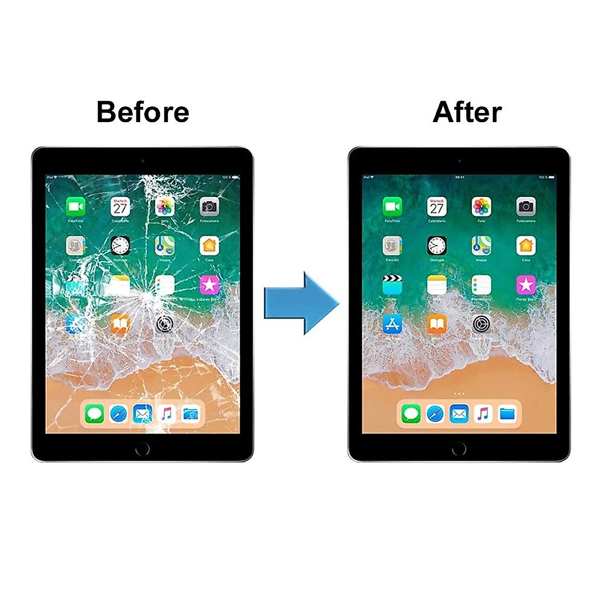 for iPad 9 (9th Gen 2021) A2602 A2603 A2604 A2605 Screen Replacement Glass Touch Digitizer Repair Kit with Home Button & Tools - Only for iPad 9 9th Generation