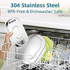 Cat Water Fountain Stainless Steel - Water Fountain for Cats Inside with Ultra-Quiet Pump, 3.2L/108oz Cat Fountains for Drinking, Automatic Cat Fountain Water Bowl for Multiple Pets