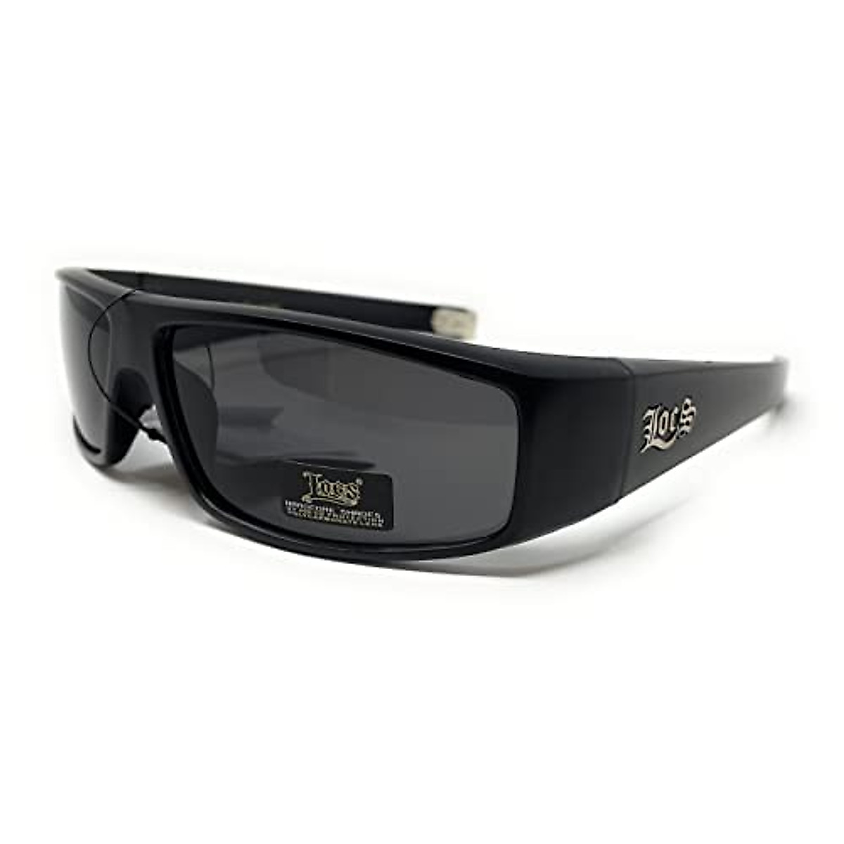 Locs - Flat Top Wrap OG Gangsta Hardcore Locs Sunglasses (Matte Black), unisex-adult