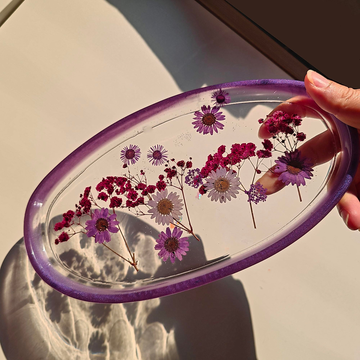 1 Set Of Tray Resin Storage Mold Silicone Molds Epoxy Resin Oval Shaped Plaster Mold Concrete Clay Plate For Cup Fruit Candy Vase Storage Holder Ornament Trinket Container, DIY Making Decor Art Crafts