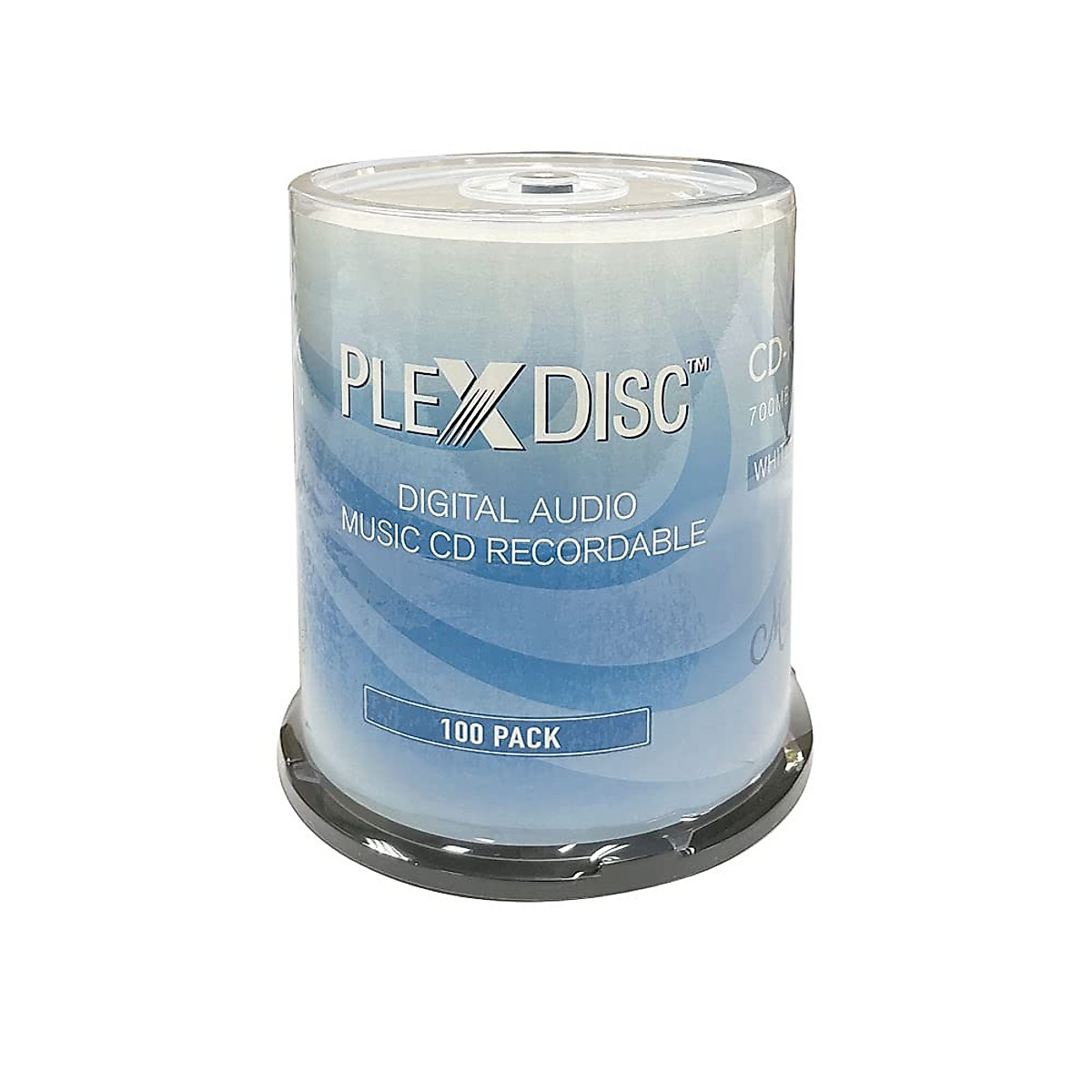 100 PK PlexDisc 52x 700 MB Digital Audio Music CD-R Disc for Reliable Audio Recording and Playback