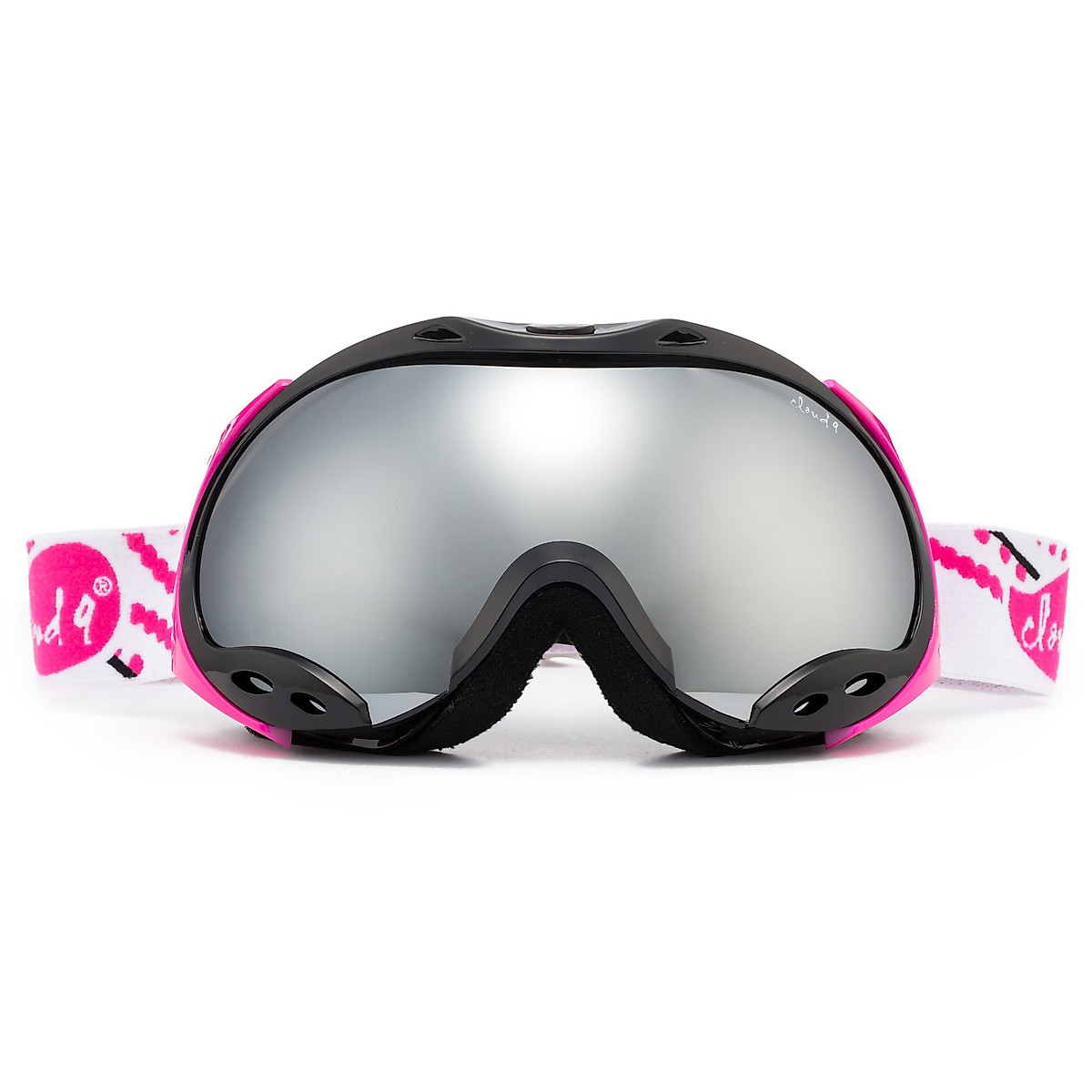 Cloud 9 - Twin Pack Adult and Kids Matching Goggles, Anti-Fog Dual Lens Wide Angle Frameless UV400 Snowboarding Ski Snow Goggles
