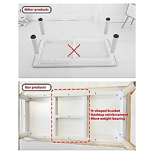 Tigasy Kids Adjustable Table and 4 Chairs Set,Toddler Table and Chairs for Ages 2-12,Upgrade Graffiti Desktop,Max 350lbs.