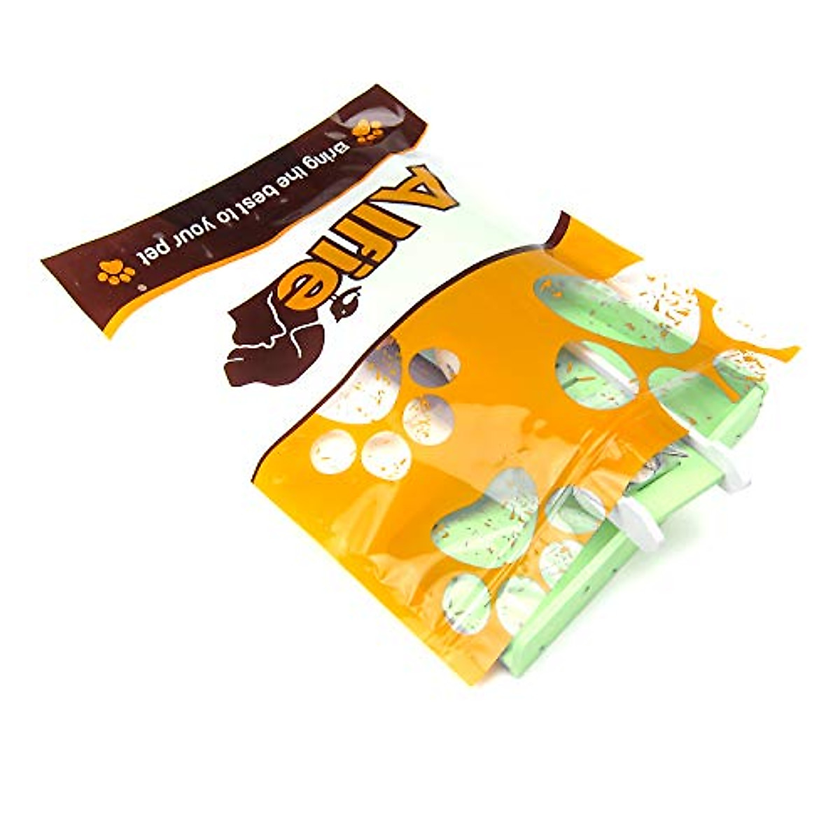 Alfie Pet - Kick Wood Ladder Platform for Mouse, Chinchilla, Rat, Gerbil and Dwarf Hamster - Color: Green