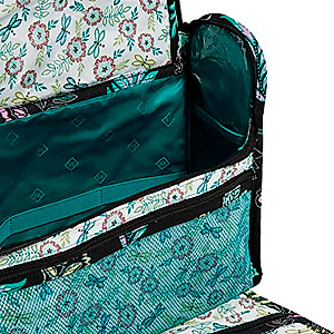 Vera Bradley Women's Cotton Grand Hanging Travel Organizer, Island Garden - Recycled Cotton, One Size