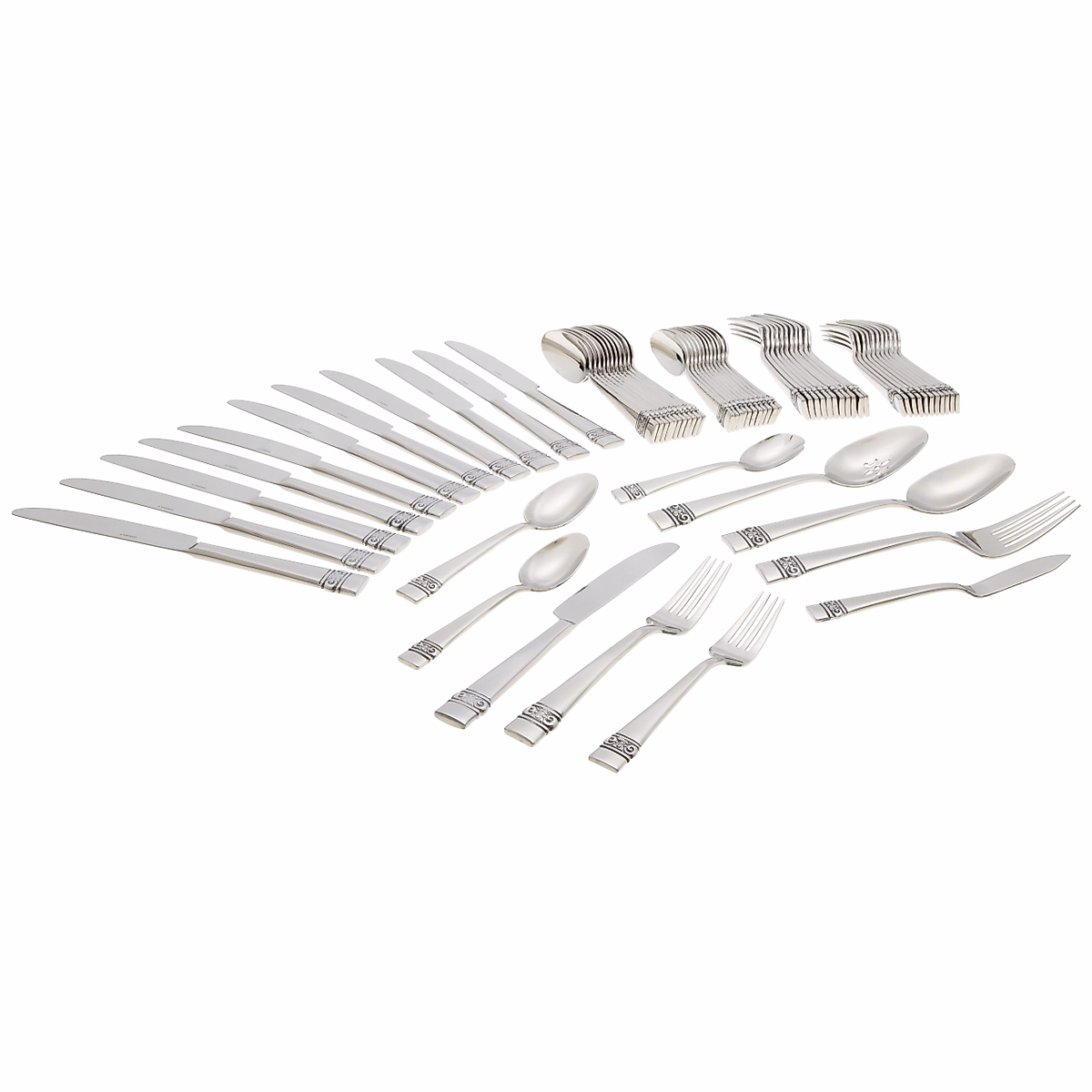 Oneida Maderno 65-Piece Flatware Set, Service for 12