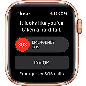 Apple Watch SE (GPS, 44MM) - Gold Aluminum Case with Starlight Sport Band (Renewed)