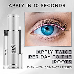 AMAZING LashForce Eyelash Growth Serum (8ml) NYK1 Eye Lash Serum For Eyelash Growth And Eyebrow Growth Serum - Eyelash Serum To Grow Lashes Thicker Natural Longer Eyelashes Lash Growth Serum