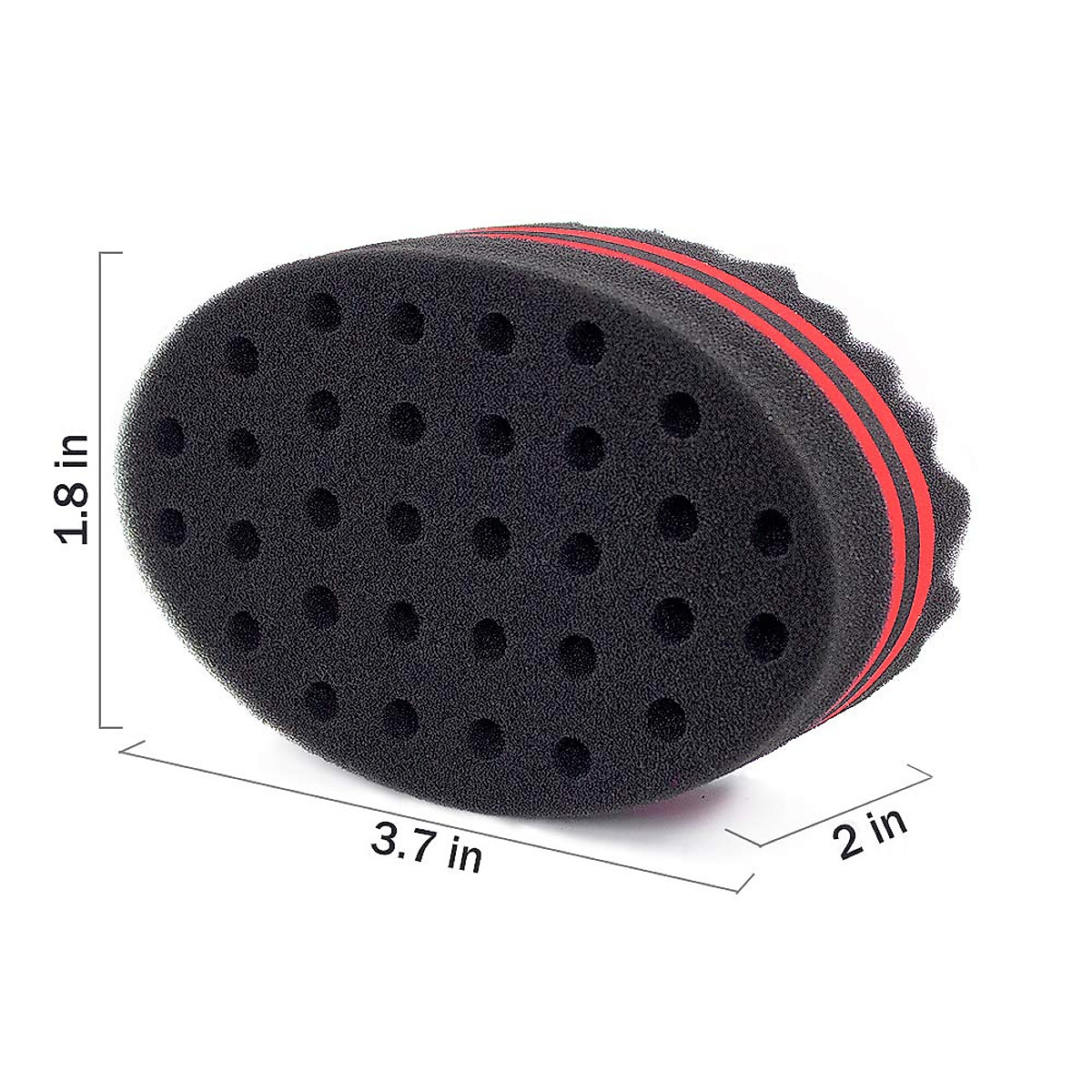 AIR TREE Magic Barber Sponge Brush Twist Hair For Wave,Dreadlock,Coils,Afro Curl As Hair Care Tool 2.8 IN Hole Diameter Suitable For Curly Hair (1 PCS) Small Holes